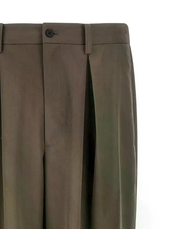 STEIN Easy Pleated Wide-leg Trousers
