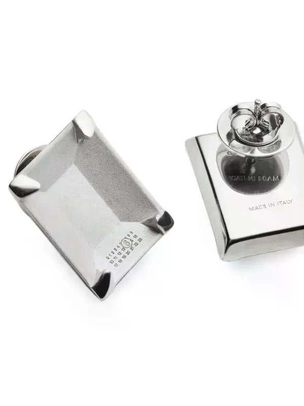 MAISON MARGIELA Four-prong Rectangular Earrings