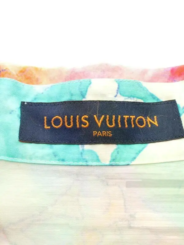 LOUIS VUITTON 2010s Monogram Watercolor Short-sleeve Shirt - White