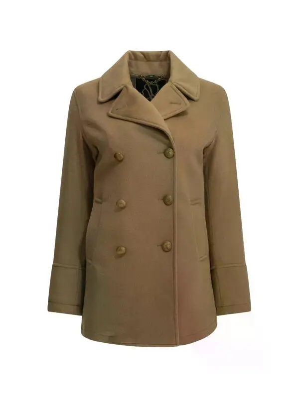 SEALUP Double-breasted Camel Hair Coat