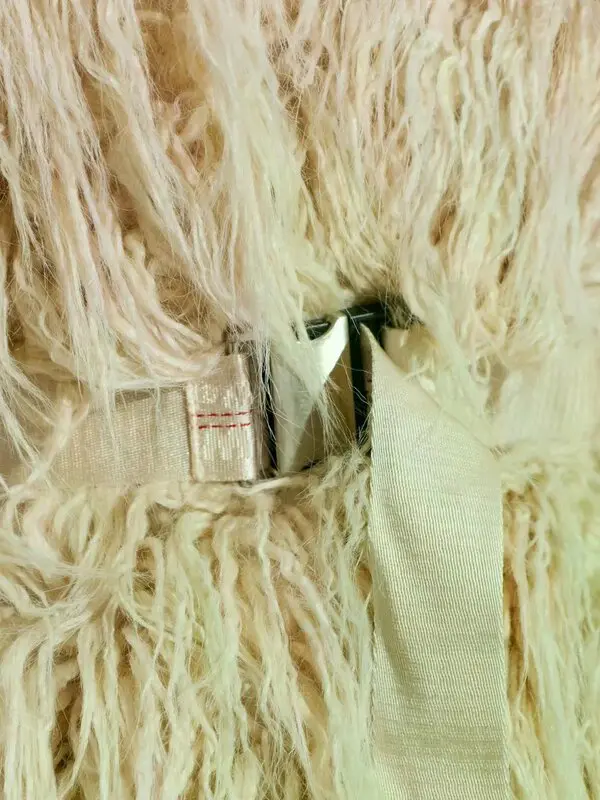 Off-White Belted Faux Fur Coat