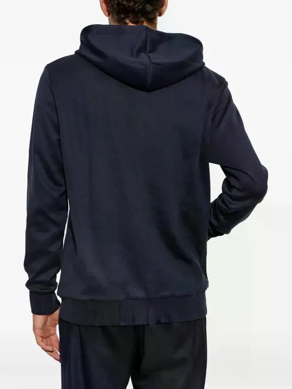 Eleventy Zip-up Drawstring Hoodie