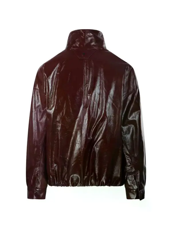SALVATORE SANTORO High-neck Elasticated-hem Jacket