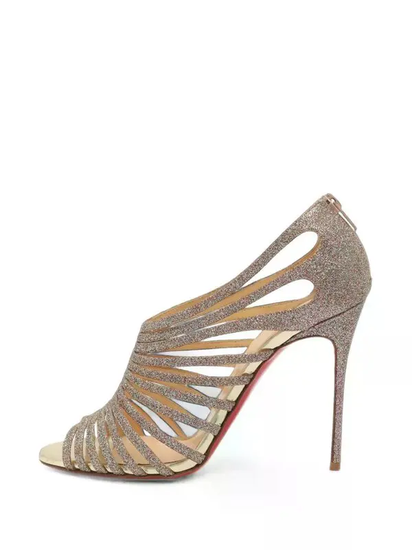 CHRISTIAN LOUBOUTIN Multibrida Glitter-detail Heeled Pumps