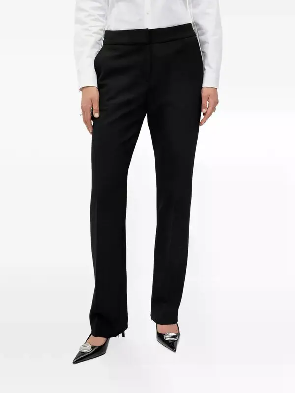 Hugo Slim-fit Stretch Twill Trousers With Zip Hems