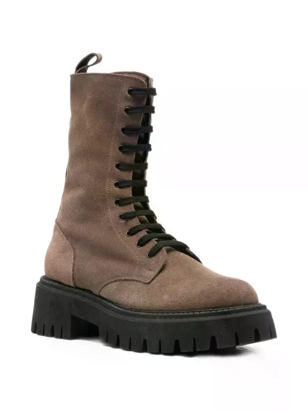 GISEL B Lace-up Suede Boots
