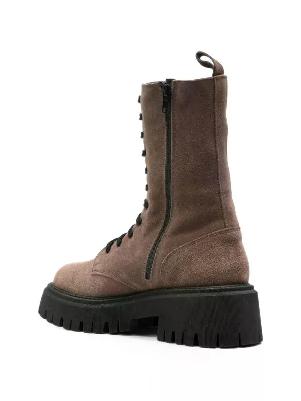 GISEL B Lace-up Suede Boots