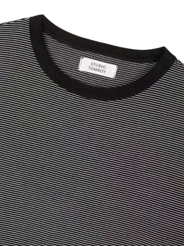 STUDIO TOMBOY Striped Short-sleeve T-shirt