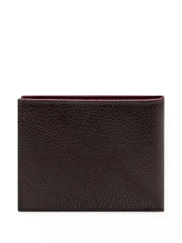Orciani Grainy Leather Bifold Wallet