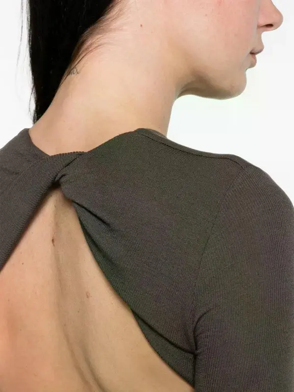 Imperial Twist-detail Open-back Top
