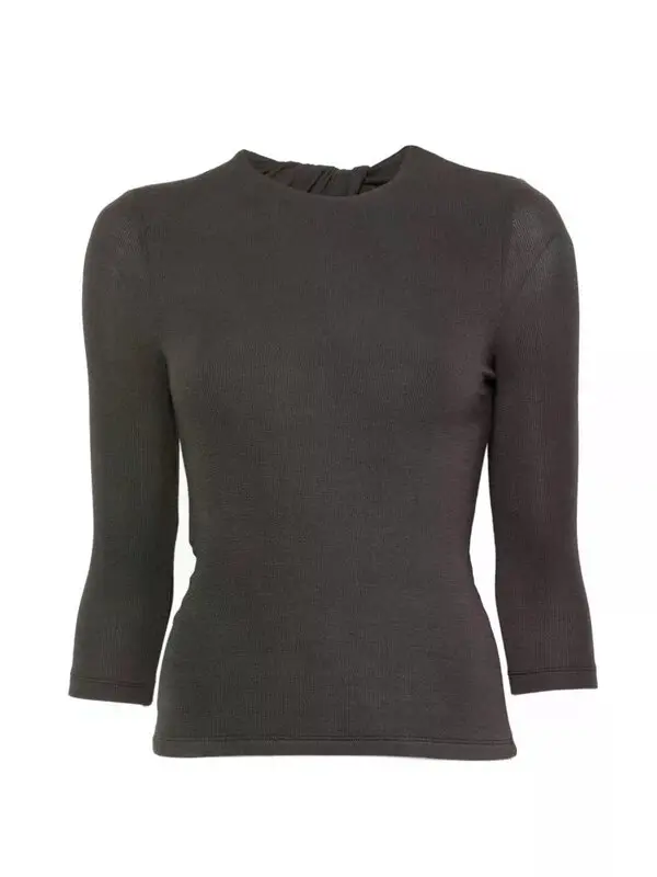Imperial Twist Detail Open-back Top
