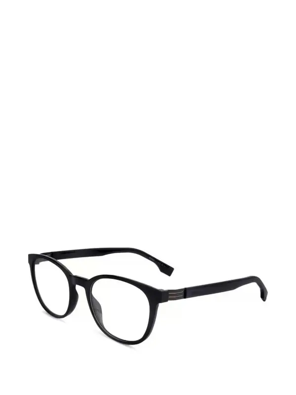 BOSS Round Frame Eyeglasses - Black
