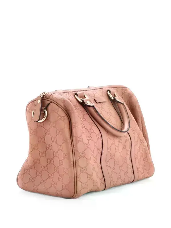 Gucci Joy Boston Bag Ssima Leather Medium Handbag