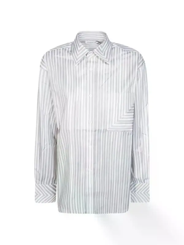 Victoria Beckham Striped Cotton Shirt