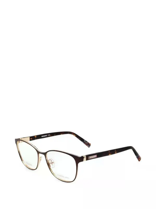 Missoni Tortoiseshell-effect Cat-eye Glasses