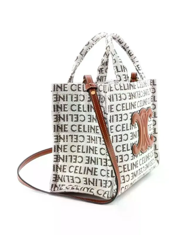 Celine Cabas Thais Printed Canvas Small Tote Bag