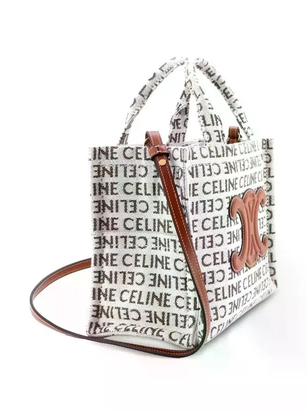 Celine Cabas Thais Printed Canvas Small Tote Bag