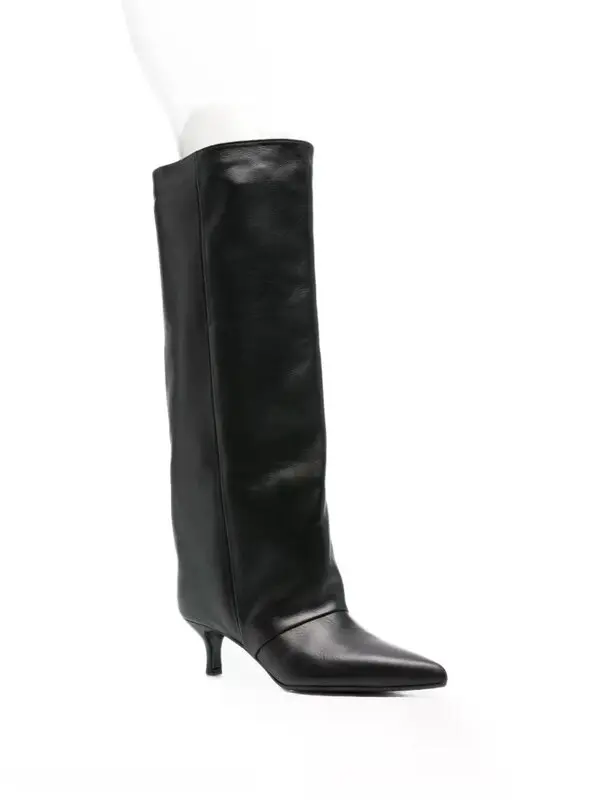 GISEL B Matilda Nappa Leather Boots - Black