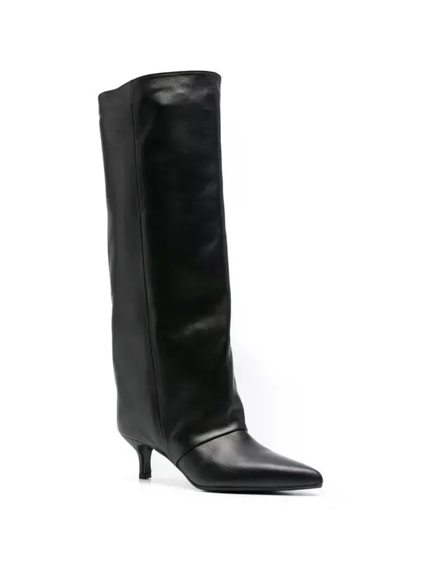 GISEL B Matilda Nappa Leather Boots - Black