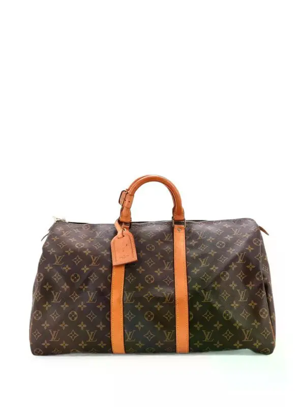 LOUIS VUITTON Monogram Canvas Keepall 50 Travel Bag