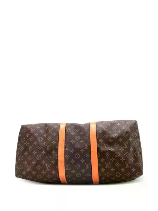 LOUIS VUITTON Monogram Canvas Keepall 50 Travel Bag - Brown
