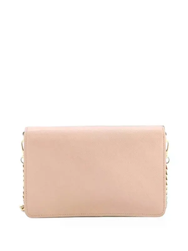 Prada Saffiano Leather Chain Wallet Crossbody Bag