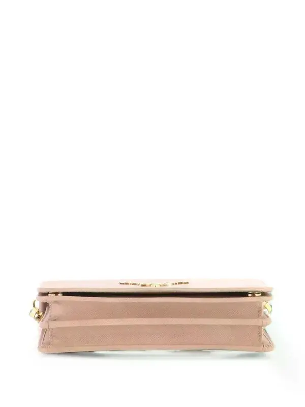 Prada Saffiano Leather Chain Wallet Crossbody Bag