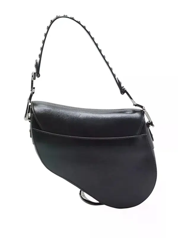 Dior 2000-2026 Leather Rubber Studs Saddle Bag Satchel