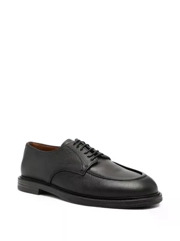 PANTANETTI Grained Leather Lace-up Shoes