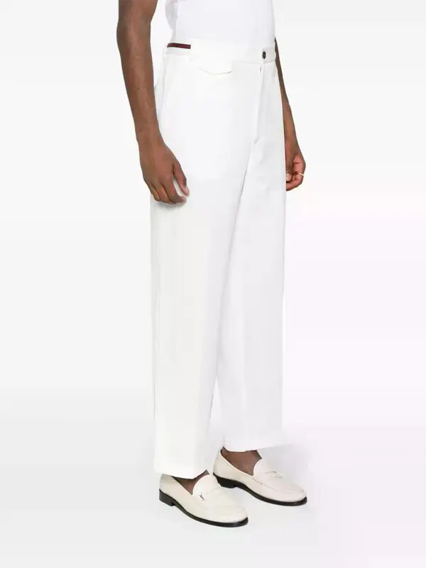 Gucci Web-detail Cotton Trousers