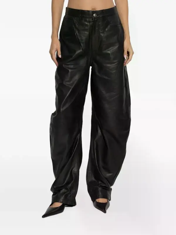 ROTATE BY BIRGER CHRISTENSEN Leather Cargo Pants