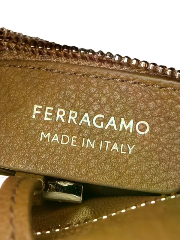 FERRAGAMO Medium Hug Leather Tote Bag