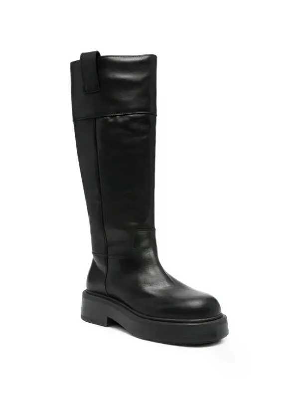 VIC MATIE Xavier Leather Knee-high Boots - Black