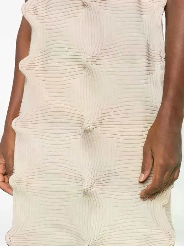 Issey Miyake Textured Pleated Dress