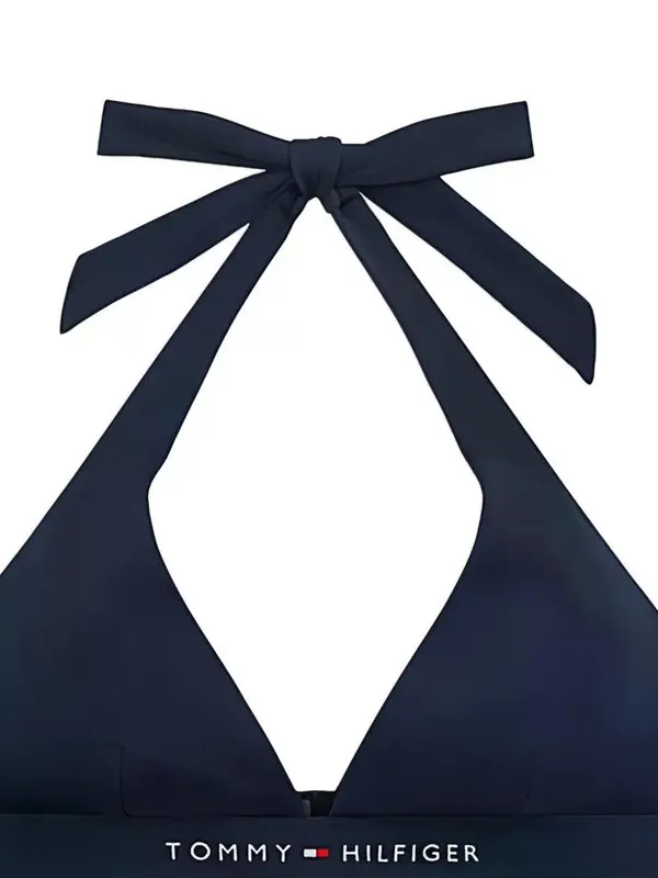 Tommy Hilfiger Halterneck Bikini Top - Blue