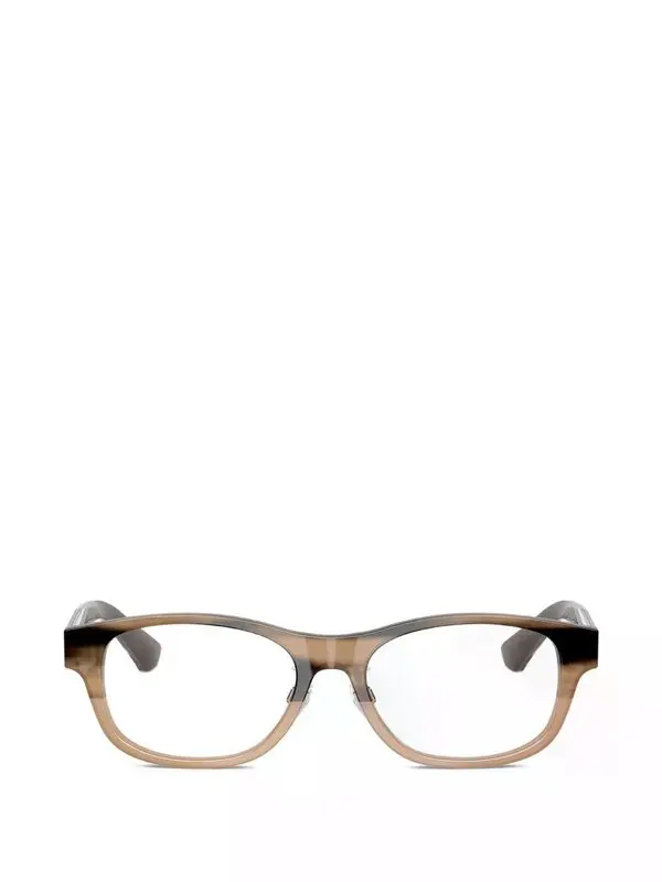 Burberry Striped Rectangle-frame Glasses