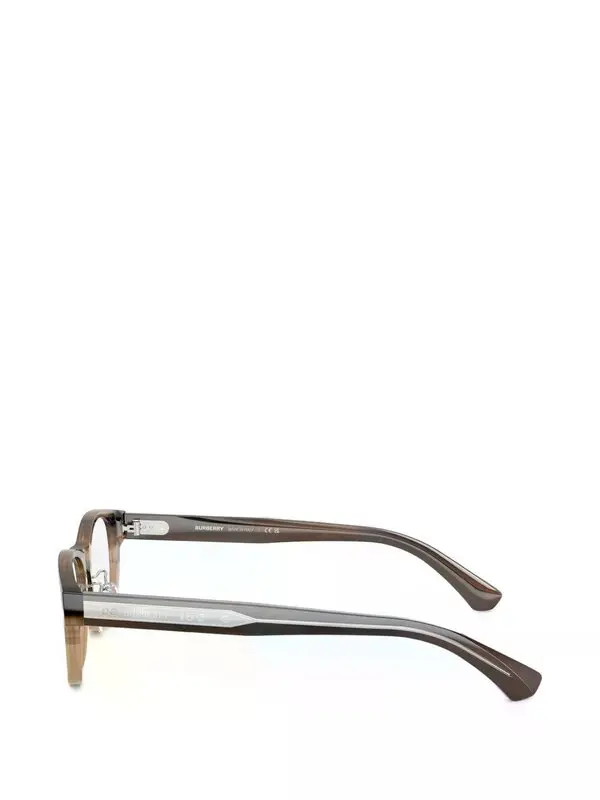 Burberry Striped Rectangle-frame Glasses