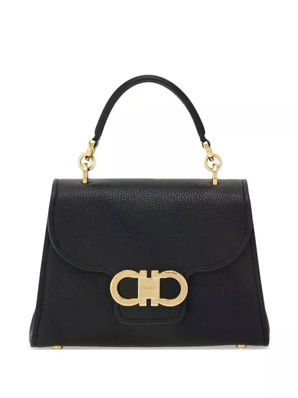 FERRAGAMO Double Gancini Top Handle Bag