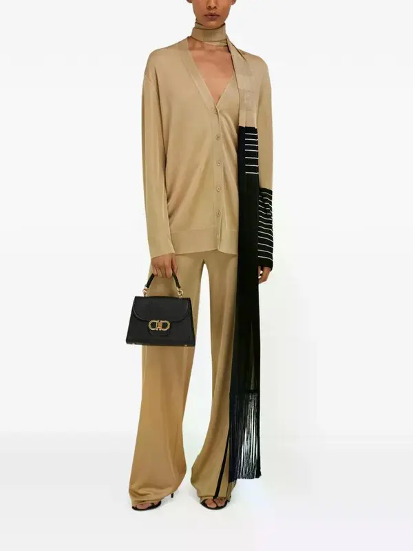 FERRAGAMO Double Gancini Top Handle Bag