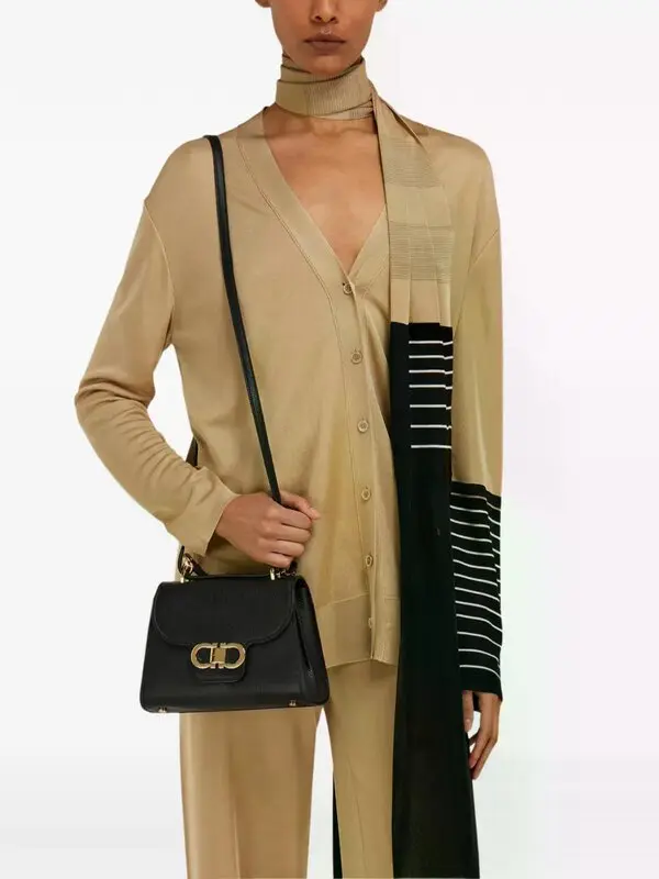 FERRAGAMO Double Gancini Top Handle Bag