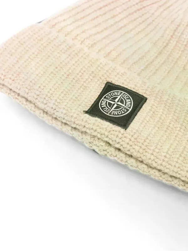 Stone Island Logo-patch Beanie Hat