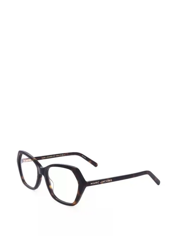Marc Jacobs Geometric Frame Glasses - Brown