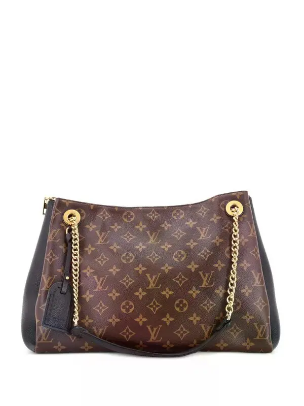 LOUIS VUITTON Monogram Canvas Surene Shoulder Bag - Black