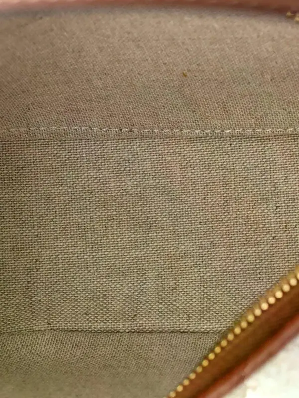 Celine Ava Hobo Bag Triomphe Embroidered Boucle Textile
