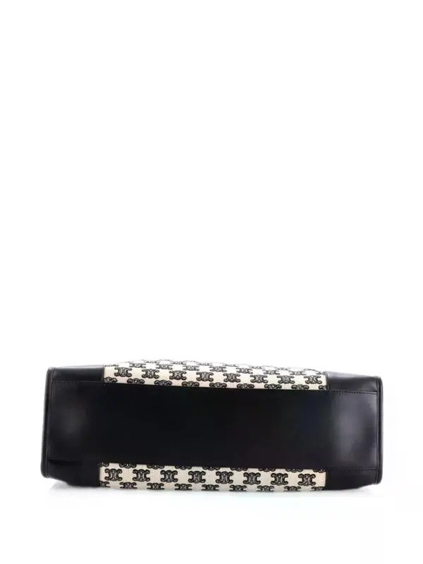 Celine Horizontal Cabas Triomphe Canvas Tote Bag