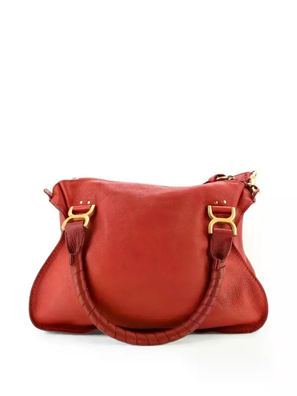 Chloé Marcie Leather Medium Satchel - Red