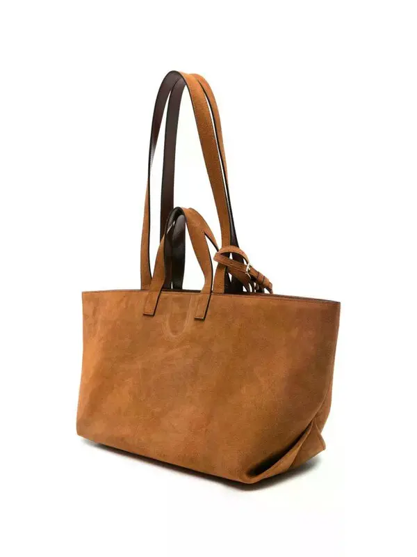 A.p.c. Suede Tote Bag With Detachable Pouch