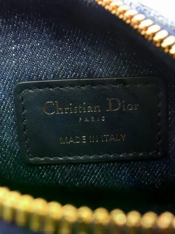 Dior 2010s 17 Groove Oblique Jacquard Mini Bag