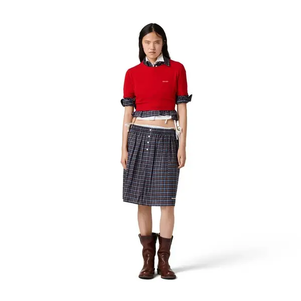 Miu Miu Cropped Cashmere Sweater