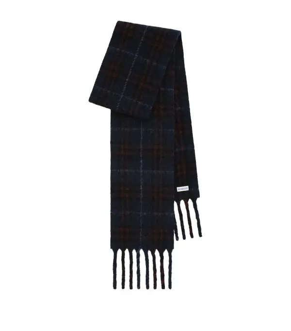 Burberry Wool-blend Narrow Check Scarf
